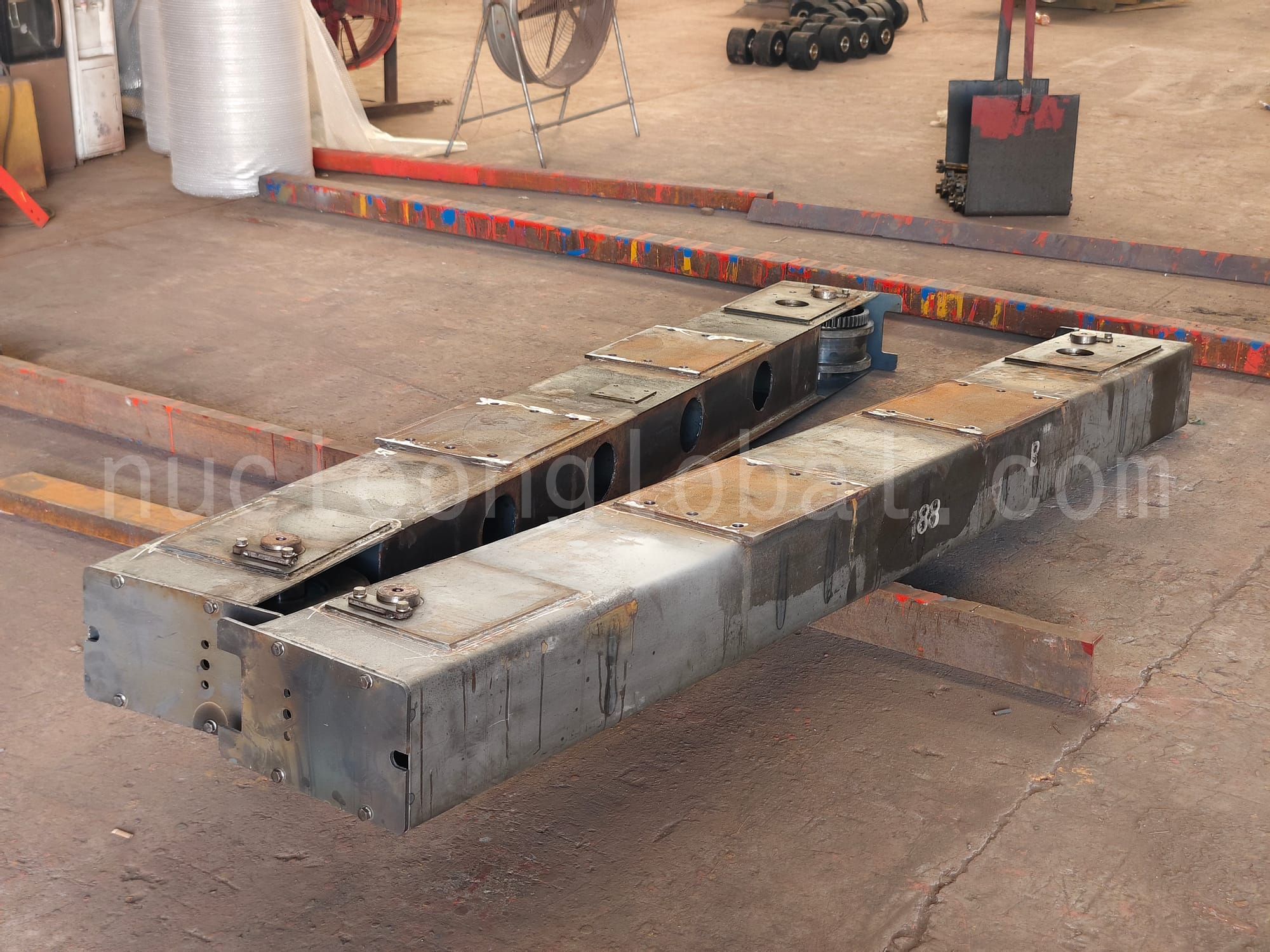 Electric Hoist Double Girder Overhead Crane Exported to Peru | NUCLEON ...